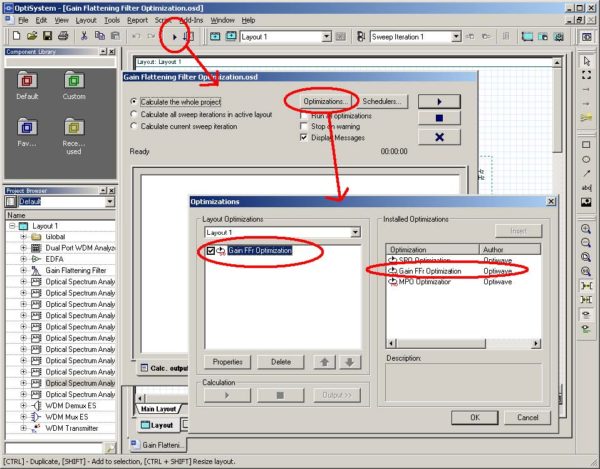 Gain Flattening Filter Optimization - Optiwave