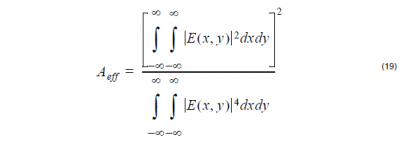 Mode Field Diameter and Mode Area Definitions - Optiwave