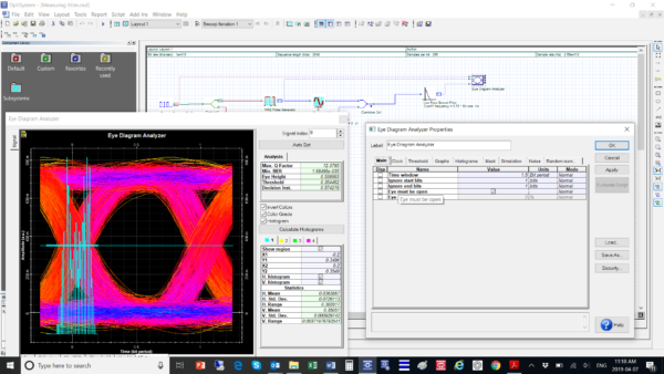 Jitter calculation from Eye Diagram Analyzer - Optiwave