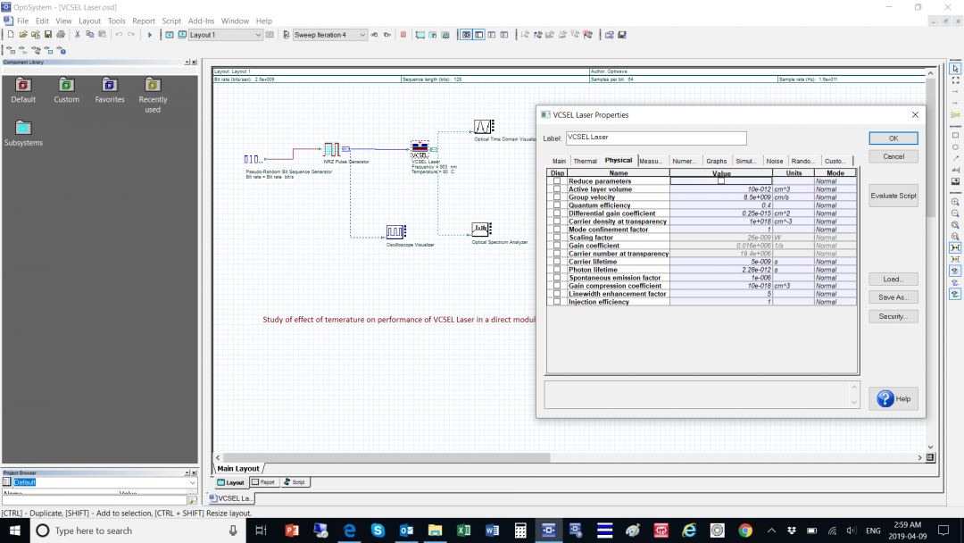 the modulation bandwidth of VCSEL laser - Optiwave