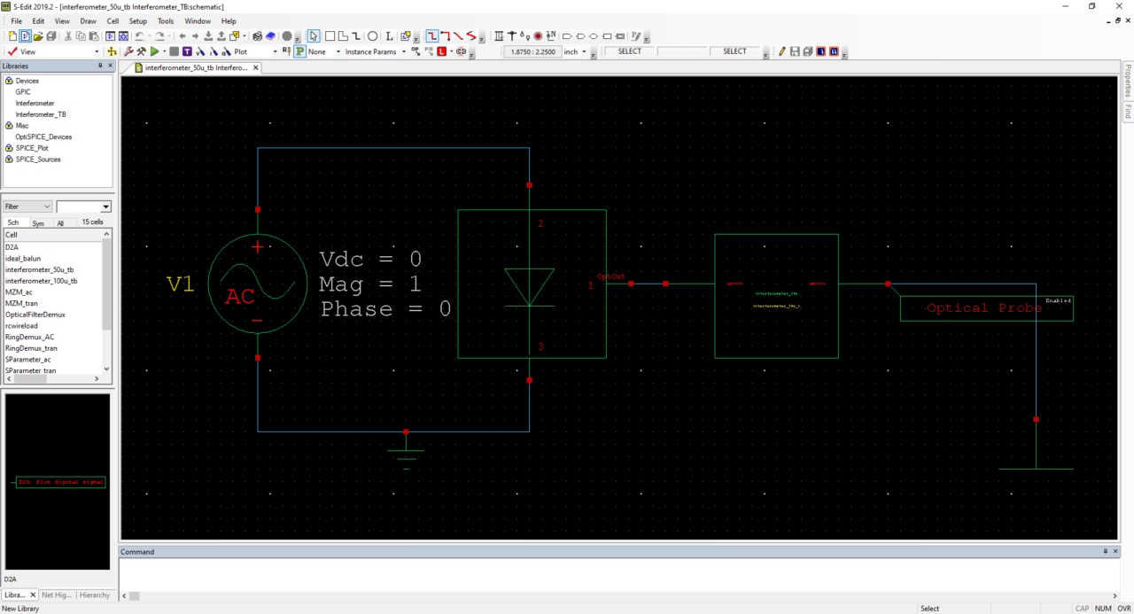 OptiSPICE Tanner Plugin