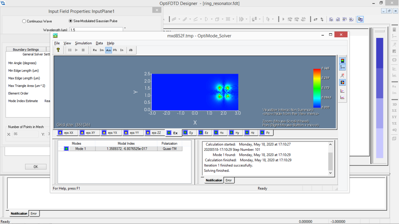 3D design implementation Ring Resonator - Optiwave