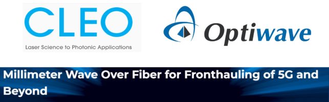 Join us at CLEO 2021 - Optiwave