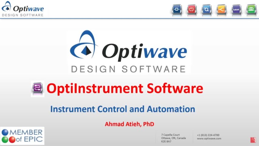 OptiInstrument Software for Instrument Control and Automation ...